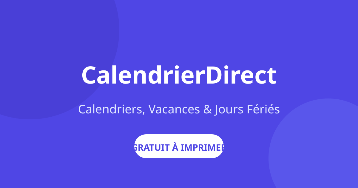 Calendrier 2025 gratuit à imprimer PDF - CalendrierDirect